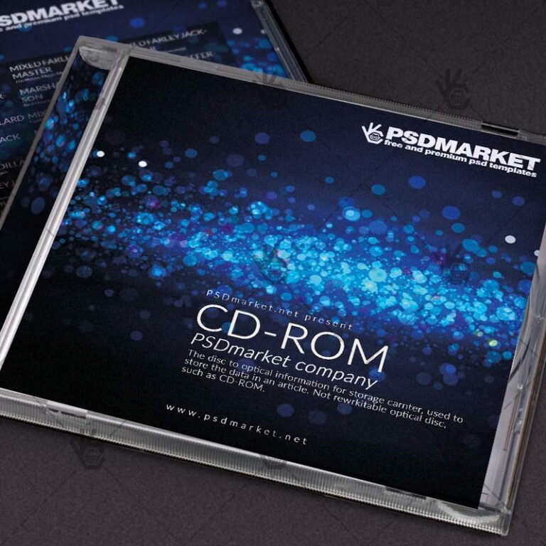 Stars Music - Free CD Cover PSD Template