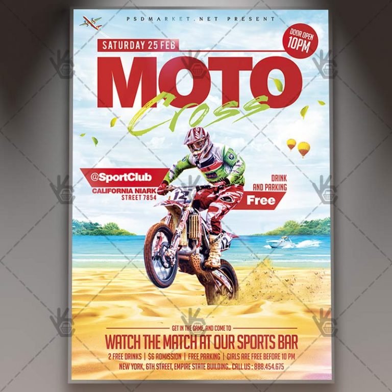 Moto Fest - Sport Flyer PSD Template | PSDmarket
