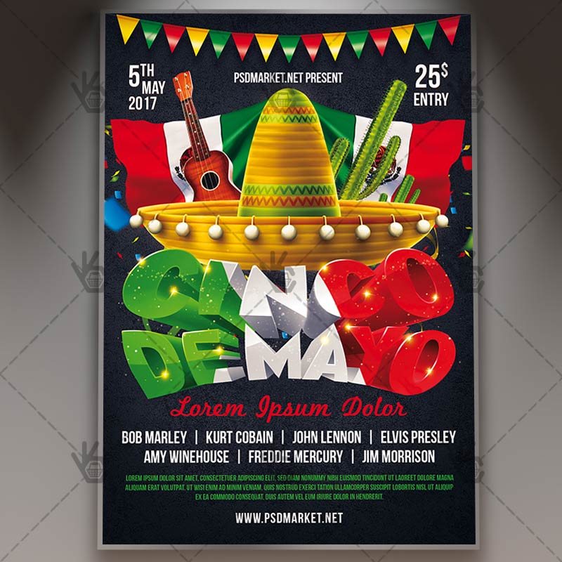 5 De Mayo Fiesta Premium Flyer PSD Template PSDmarket
