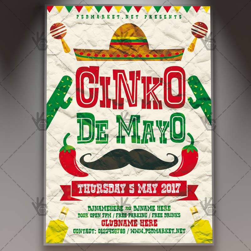 Cinco De Mayo Carnival Premium Flyer PSD Template PSDmarket