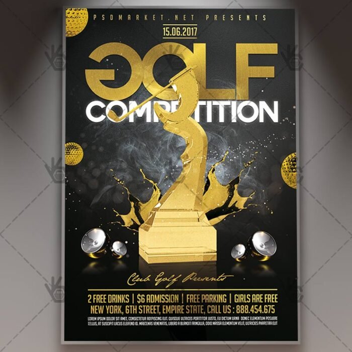 Golf Masters - Premium Flyer PSD Template | PSDmarket
