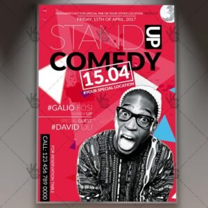 Stand Up Comedy Night - Premium Flyer PSD Template | PSDmarket