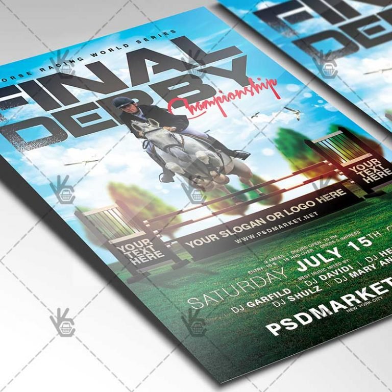 Download Kentucky Derby Flyer - PSD Template | PSDmarket