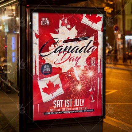 Canada Day Party - Premium Flyer PSD Template | PSDmarket