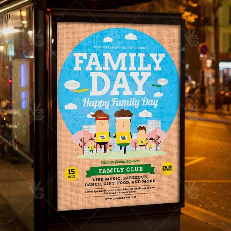 Family Day - Premium Flyer PSD Template | PSDmarket