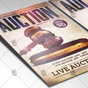 Auction Silent - Premium Flyer PSD Template | PSDmarket