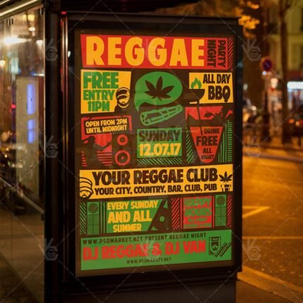 Reggae Party - Premium Flyer PSD Template | PSDmarket