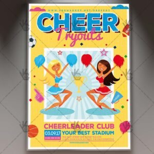 Cheerleading Competition - Premium Flyer PSD Template | PSDmarket