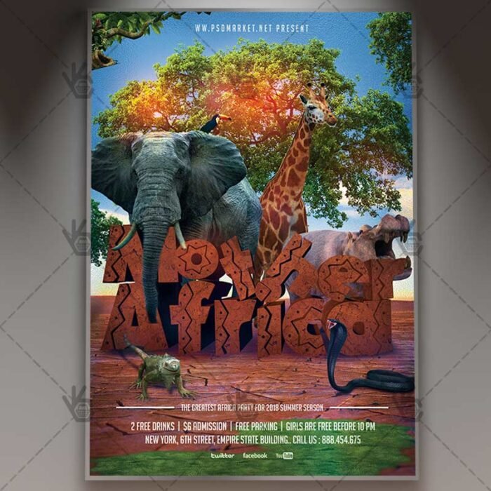 Download Jungle PSD Template Flyer | PSDmarket