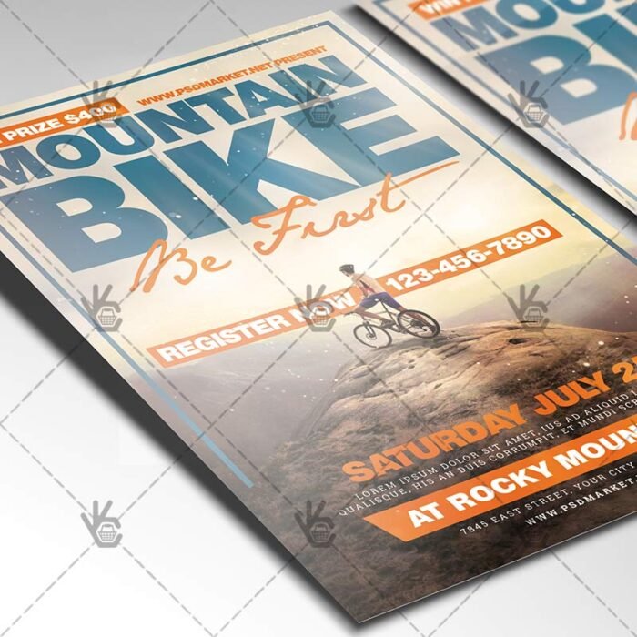 Five Boro Bike Tour Flyer - Sport PSD Template | PSDmarket
