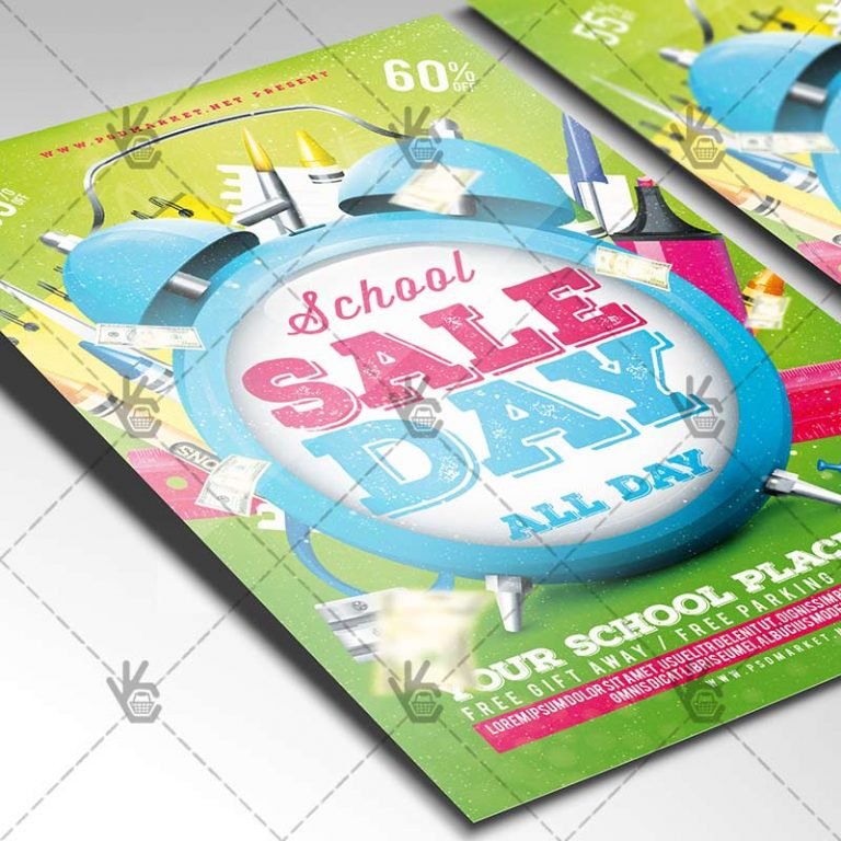 Download Back 2 School Flyer - PSD Template | PSDmarket