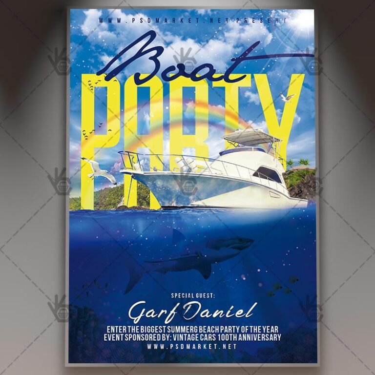 Boat Party - Premium Flyer PSD Template | PSDmarket