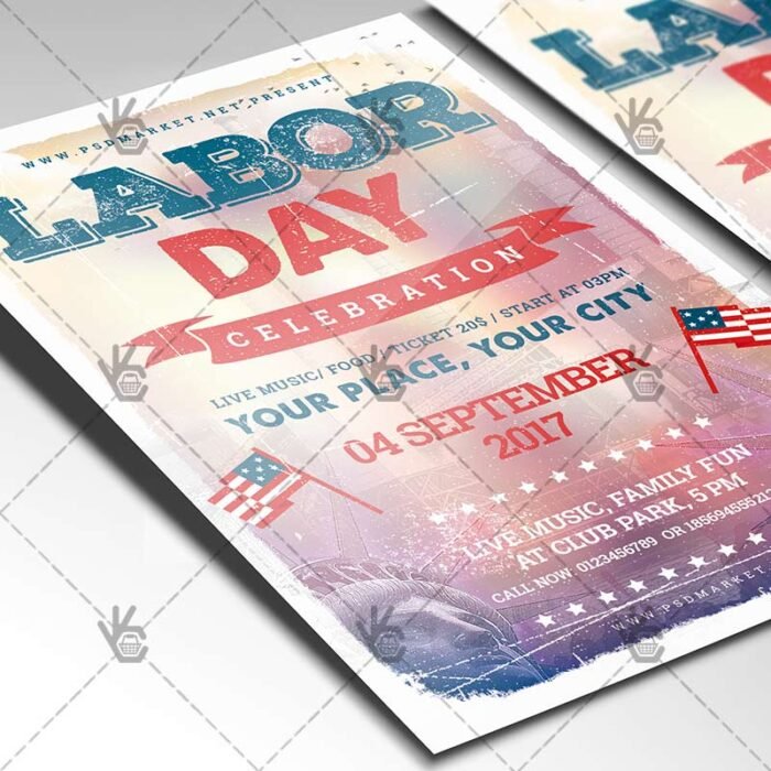 Download Labor Day Holiday Flyer - PSD Template | PSDmarket