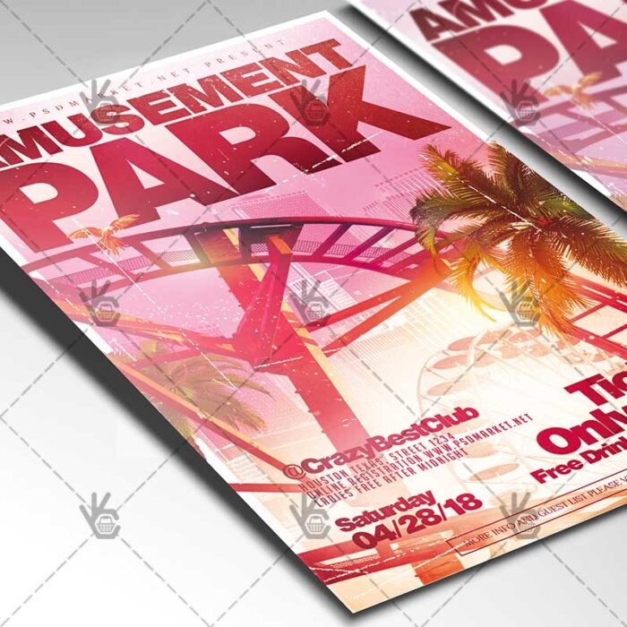 Amusement Park - Community Flyer PSD Template - PSDmarket