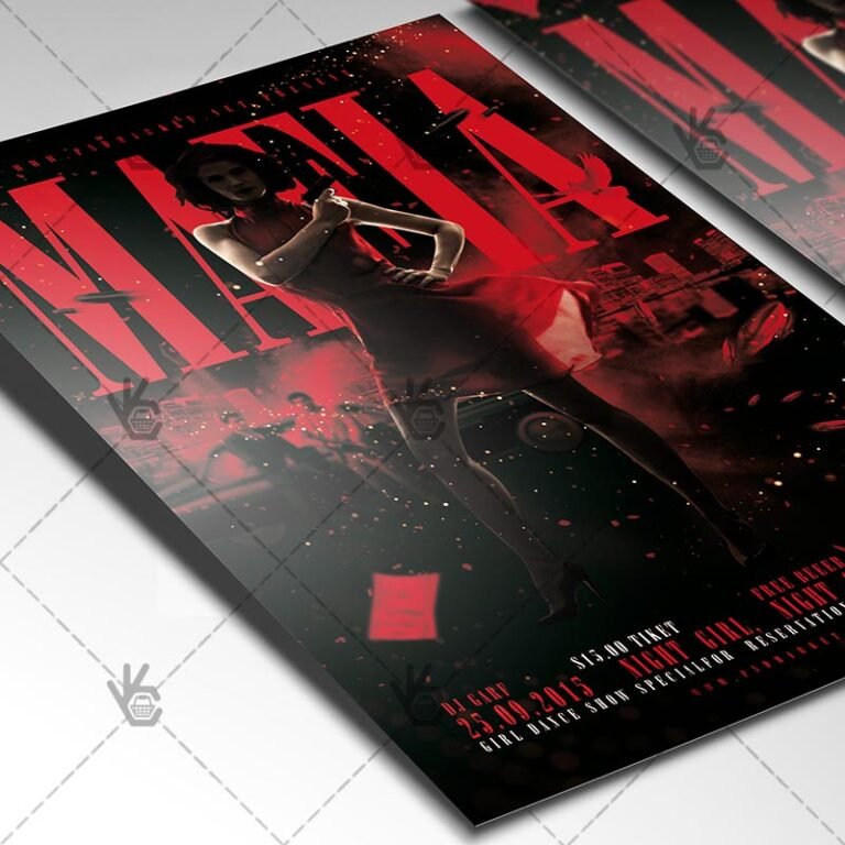 Mafia Party - Club Flyer PSD Template - PSDmarket