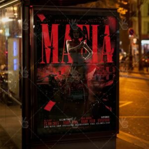 Mafia Party - Club Flyer PSD Template - PSDmarket