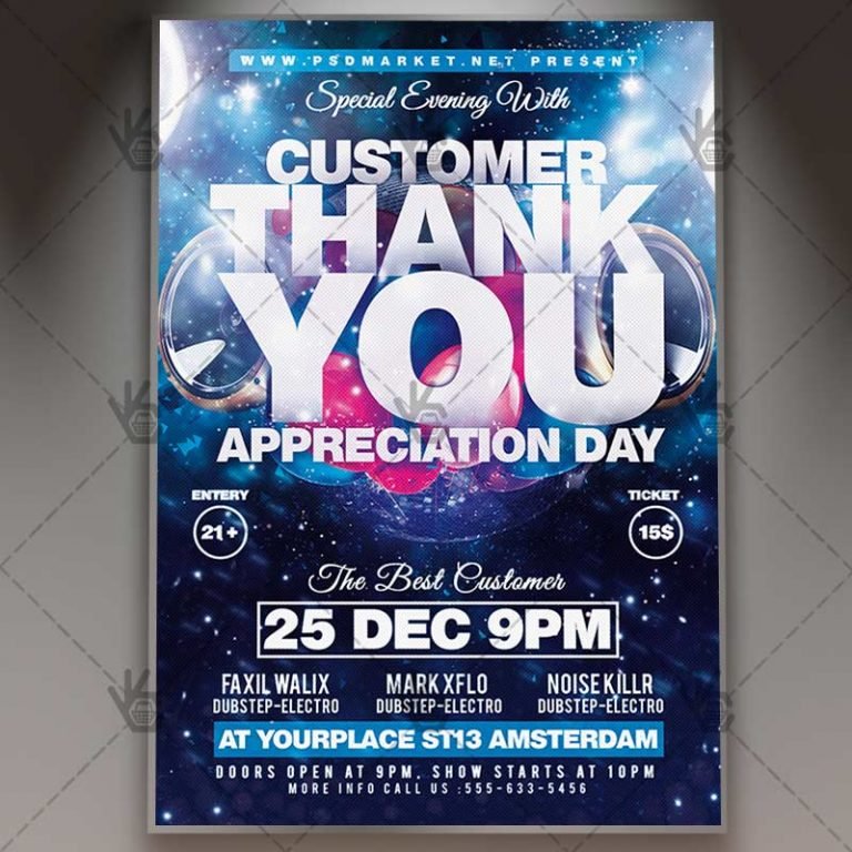 Customer Appreciation Day - Business Flyer PSD Template | PSDmarket