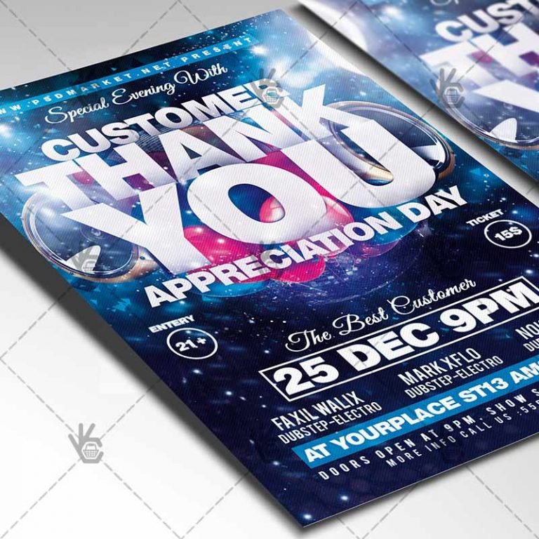 Customer Appreciation Day - Business Flyer PSD Template | PSDmarket