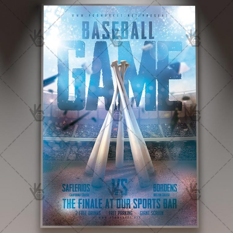 Download Baseball Flyer - PSD Template | PSDmarket