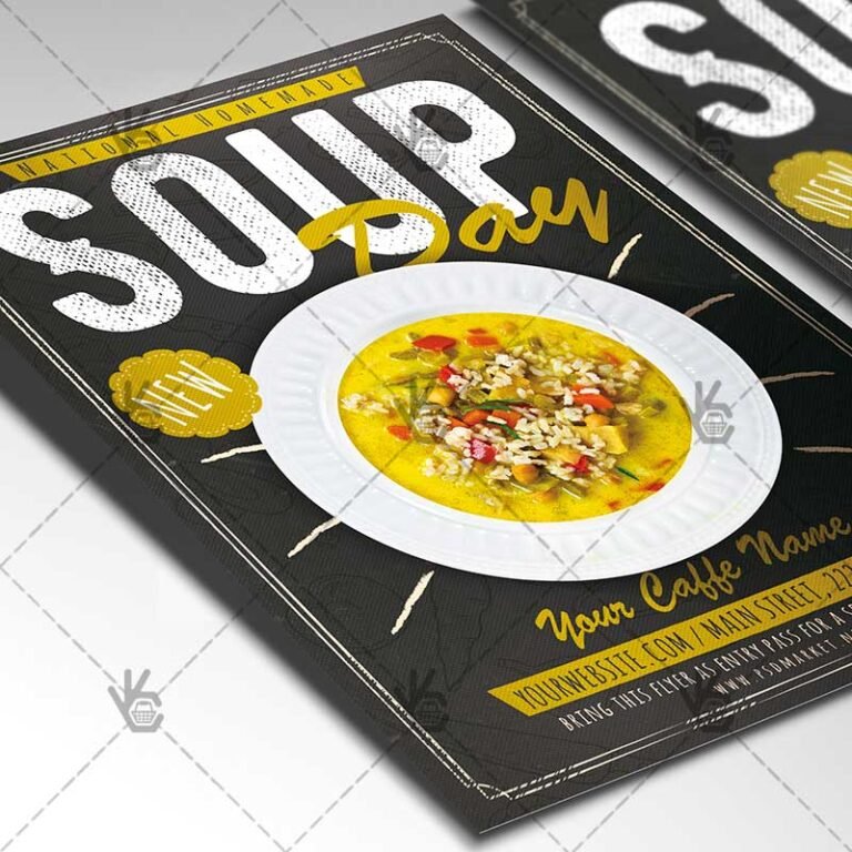 Soup Day - Food Flyer PSD Template - PSDmarket