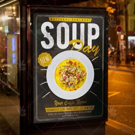 Soup Day - Food Flyer PSD Template - PSDmarket
