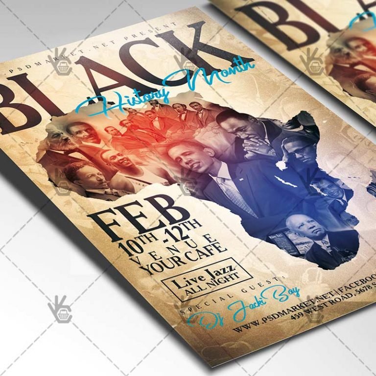 Black History Month Event - Club Flyer PSD Template | PSDmarket