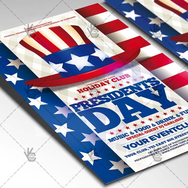 Presidents Day - American Flyer PSD Template - PSDmarket
