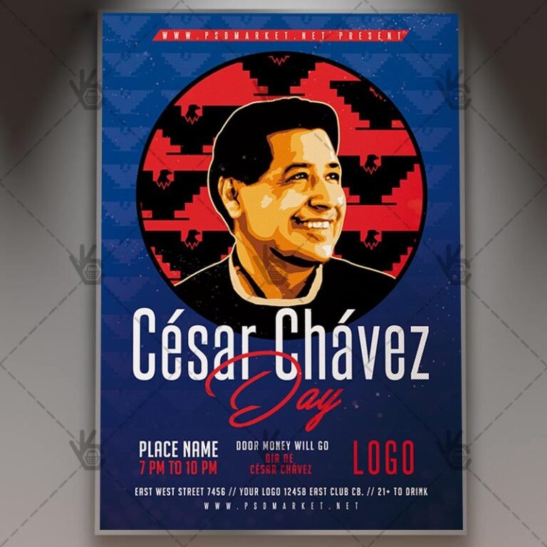 Cesar Chavez Day - Community Flyer PSD Template - PSDmarket