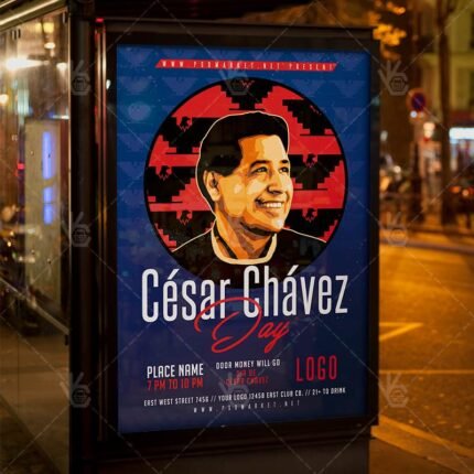 Cesar Chavez Day - Community Flyer PSD Template - PSDmarket