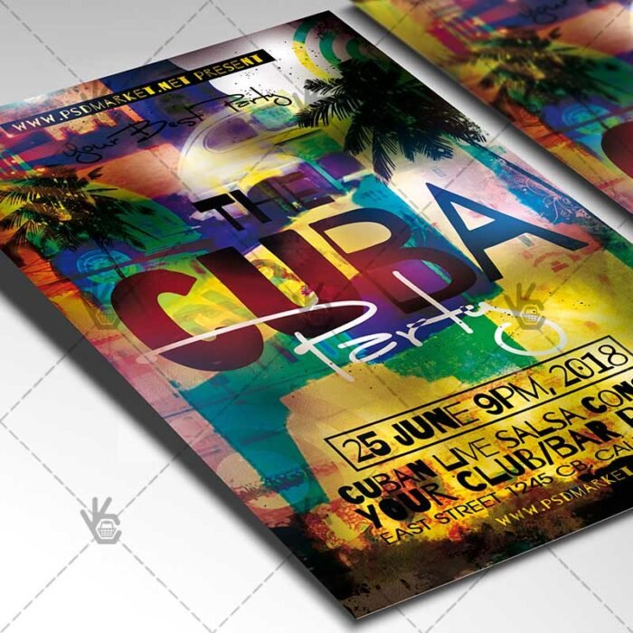 Download Havana Party Night PSD Template Flyer | PSDmarket