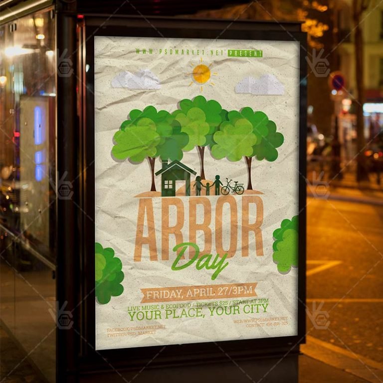 Arbor Day Flyer - American PSD Template | PSDmarket