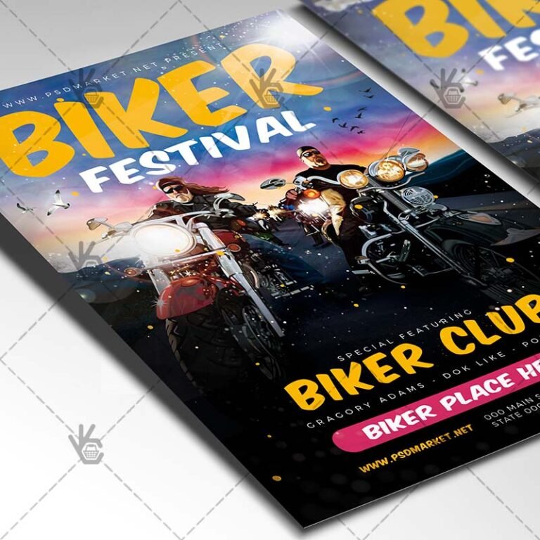 Biker Festival Flyer - PSD Template - PSDmarket
