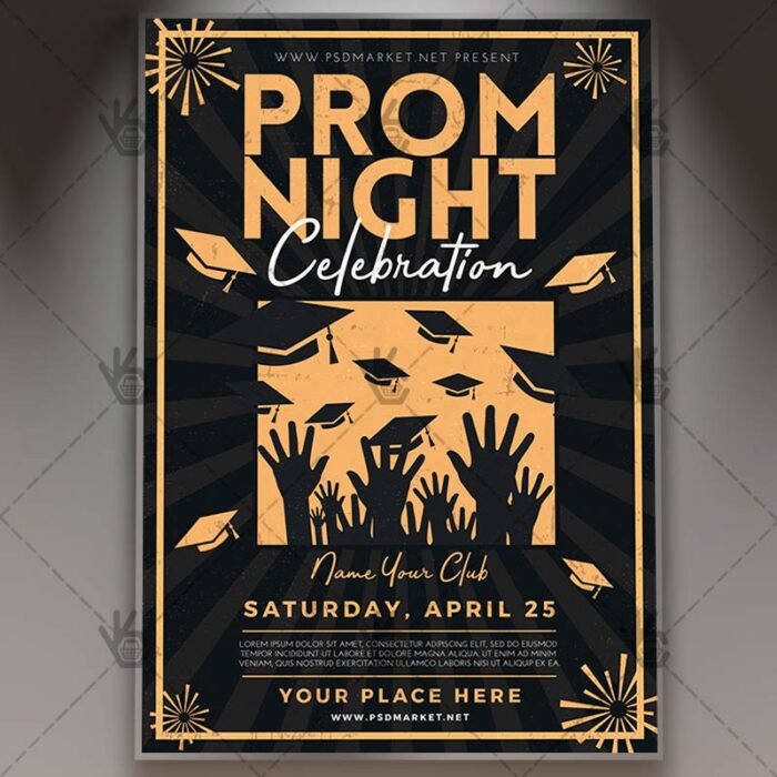 Download Prom Party Flyer - PSD Template | PSDmarket