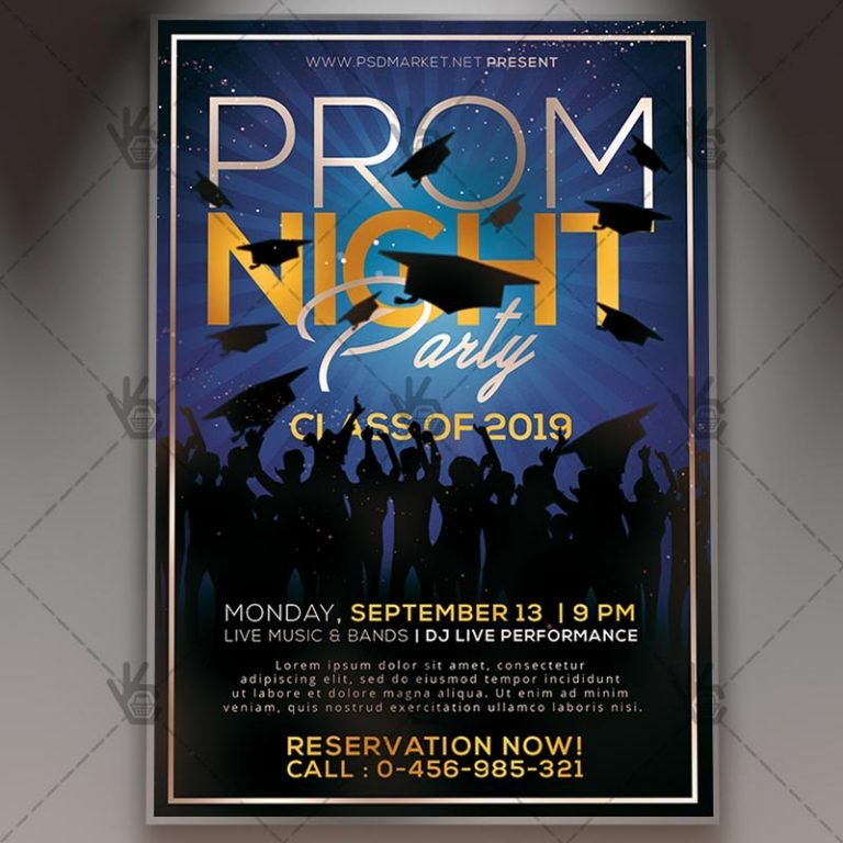 Download Prom Party Flyer - PSD Template | PSDmarket