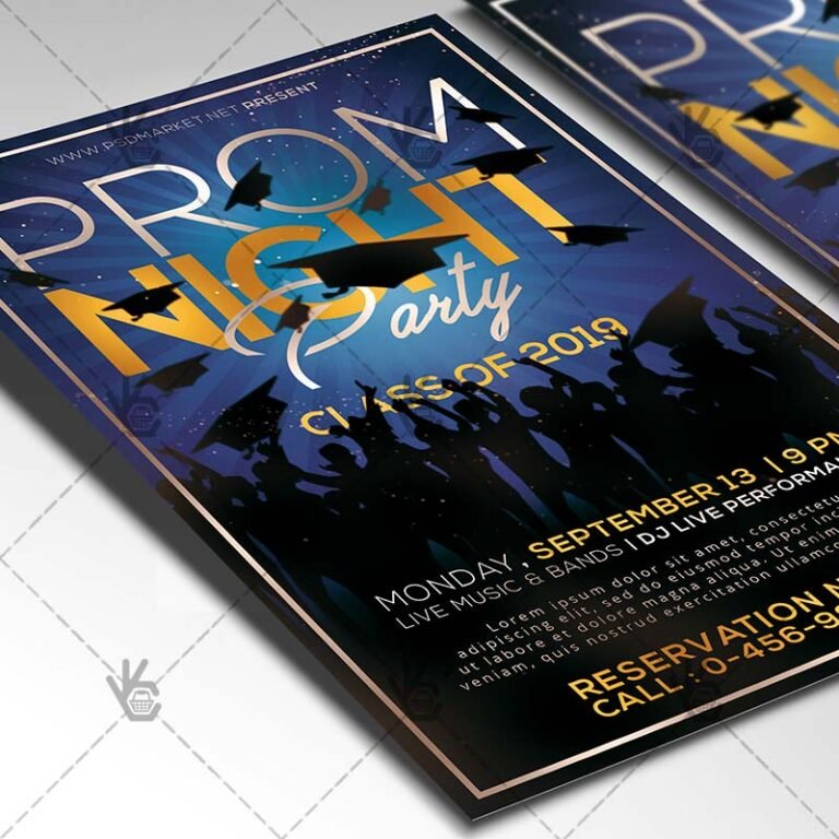 Prom Night Flyer - School PSD Template - PSDmarket