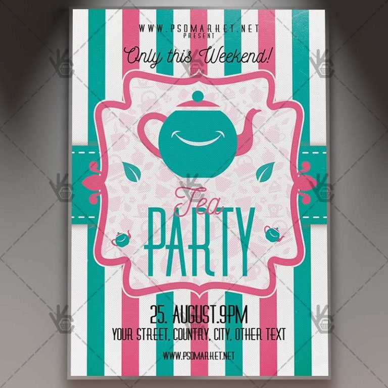 High Tea Party Flyer - PSD Template | PSDmarket