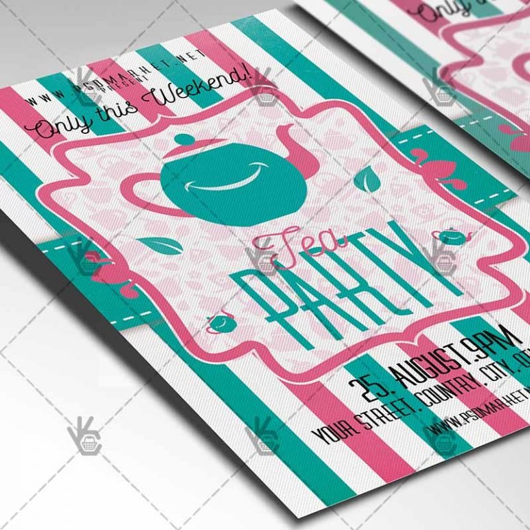 High Tea Party Flyer - PSD Template | PSDmarket