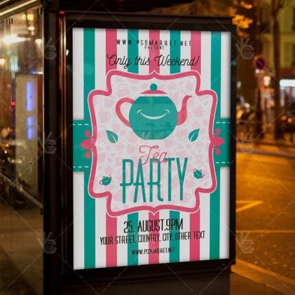 High Tea Party Flyer - PSD Template | PSDmarket