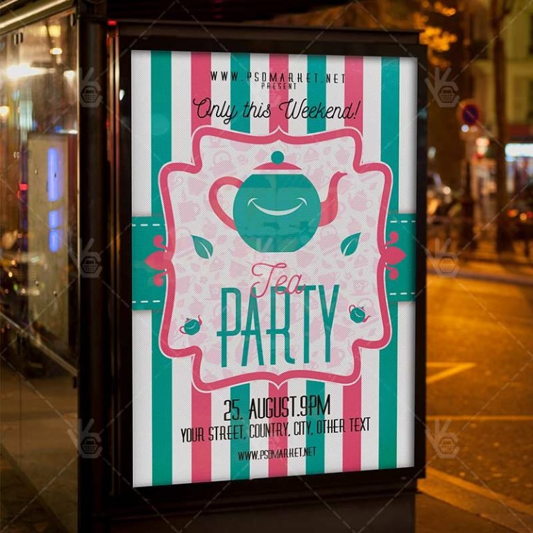 High Tea Party Flyer - PSD Template | PSDmarket