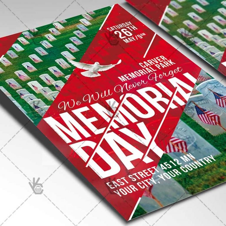 Download Memorial Party Flyer - PSD Template | PSDmarket