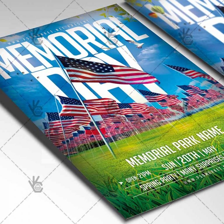 Download Memorial Flyer - PSD Template | PSDmarket