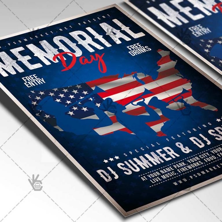 Download Memorial Party Flyer - PSD Template | PSDmarket