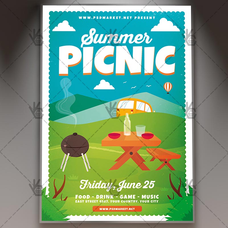 Summer Picnic Flyer Template Free