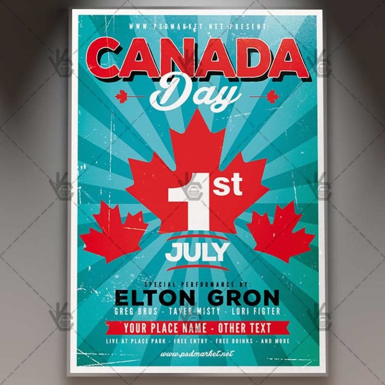 Download Canada Day Flyer - PSD Template | PSDmarket