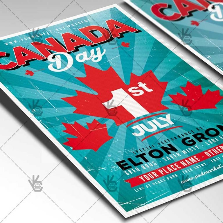 Download Canada Day Flyer - PSD Template | PSDmarket