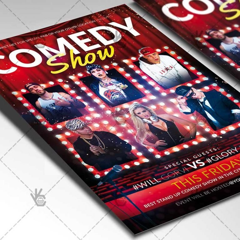 Download Stand Up Comedy Flyer - PSD Template | PSDmarket