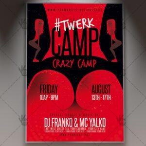 Twerk Party Flyer - PSD Template - PSDmarket