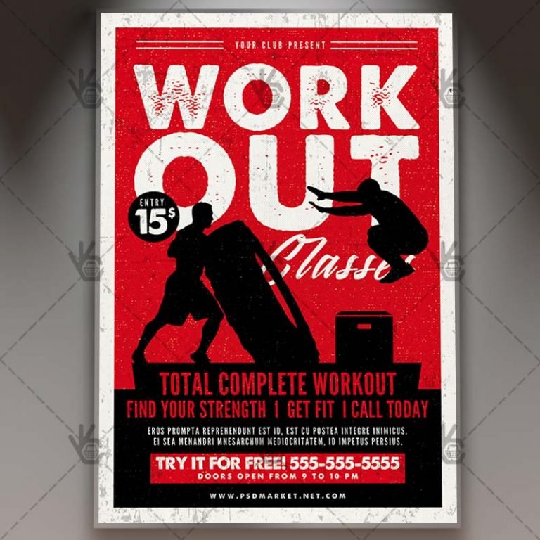 Download Workout Flyer - PSD Template | PSDmarket