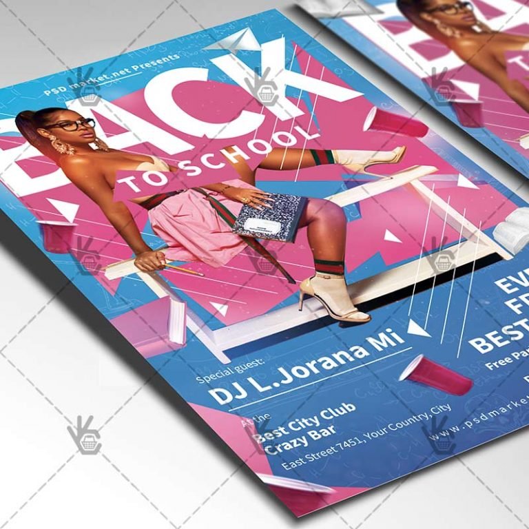 Download Back to School Events Flyer - PSD Template | PSDmarket