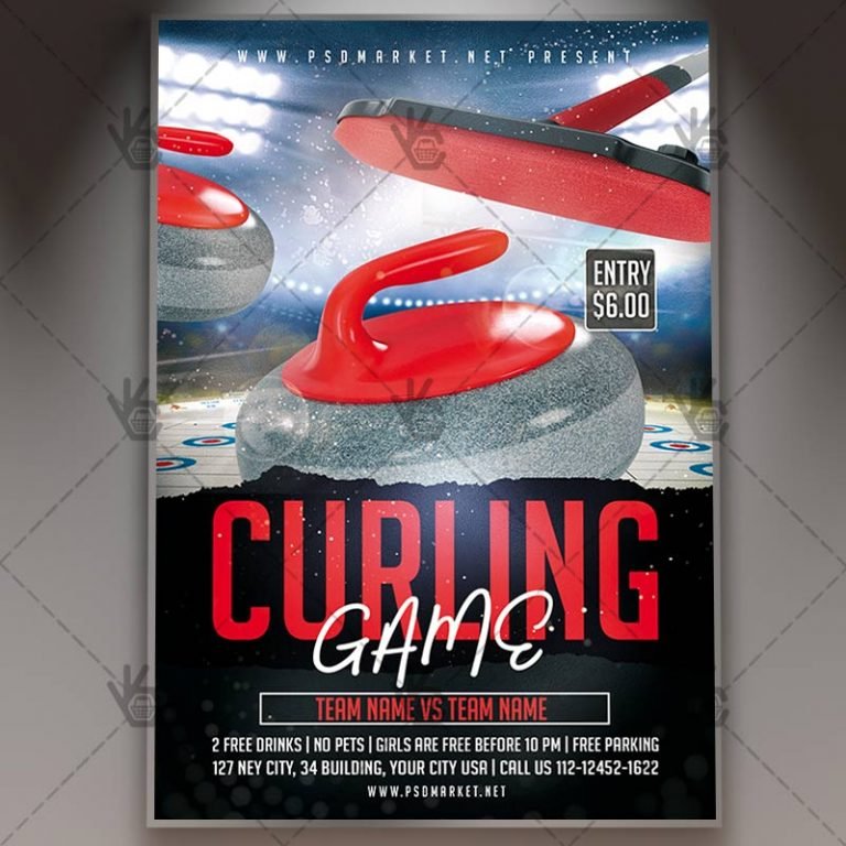 Download Curling Flyer - PSD Template | PSDmarket